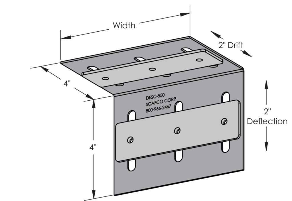 DESC Exterior Head-of-Wall Drift Clip – CWallA