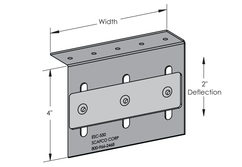 ESC Exterior Head-of-Wall Deflection Slide Clip – CWallA